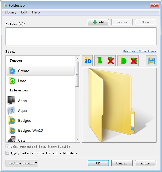 Teorex FolderIco绿色版下载_Teorex FolderIco(修改文件夹颜色)免费下载6.2-纯净之家