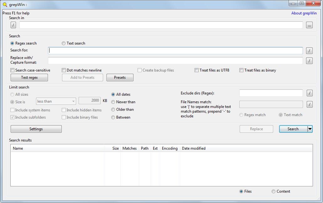 最新grepWin英文版免费下载2.0.3-纯净之家