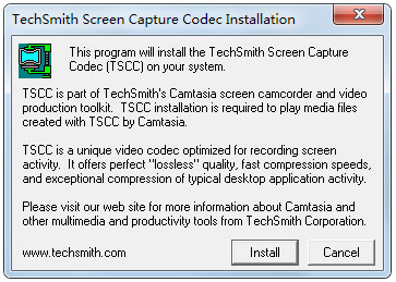 TechSmith Screen Capture Codec下载_tscc解码器下载1.0-纯净之家
